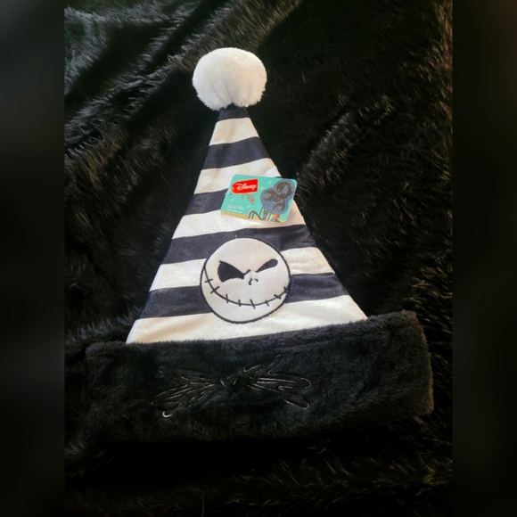 Disney | Accessories | The Nightmare Before Christmas Jack Santa Hat ...